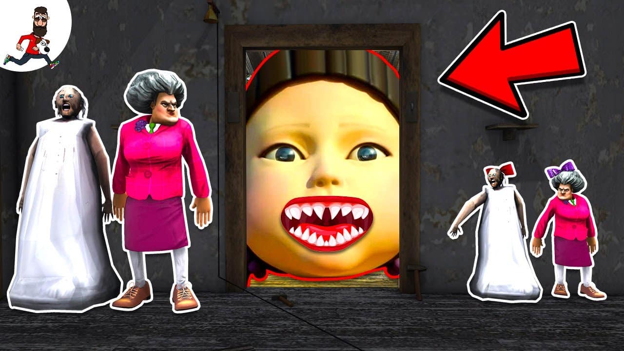 Monster Doll vs baby Granny, baby Scary Teacher ★ funny horror ...